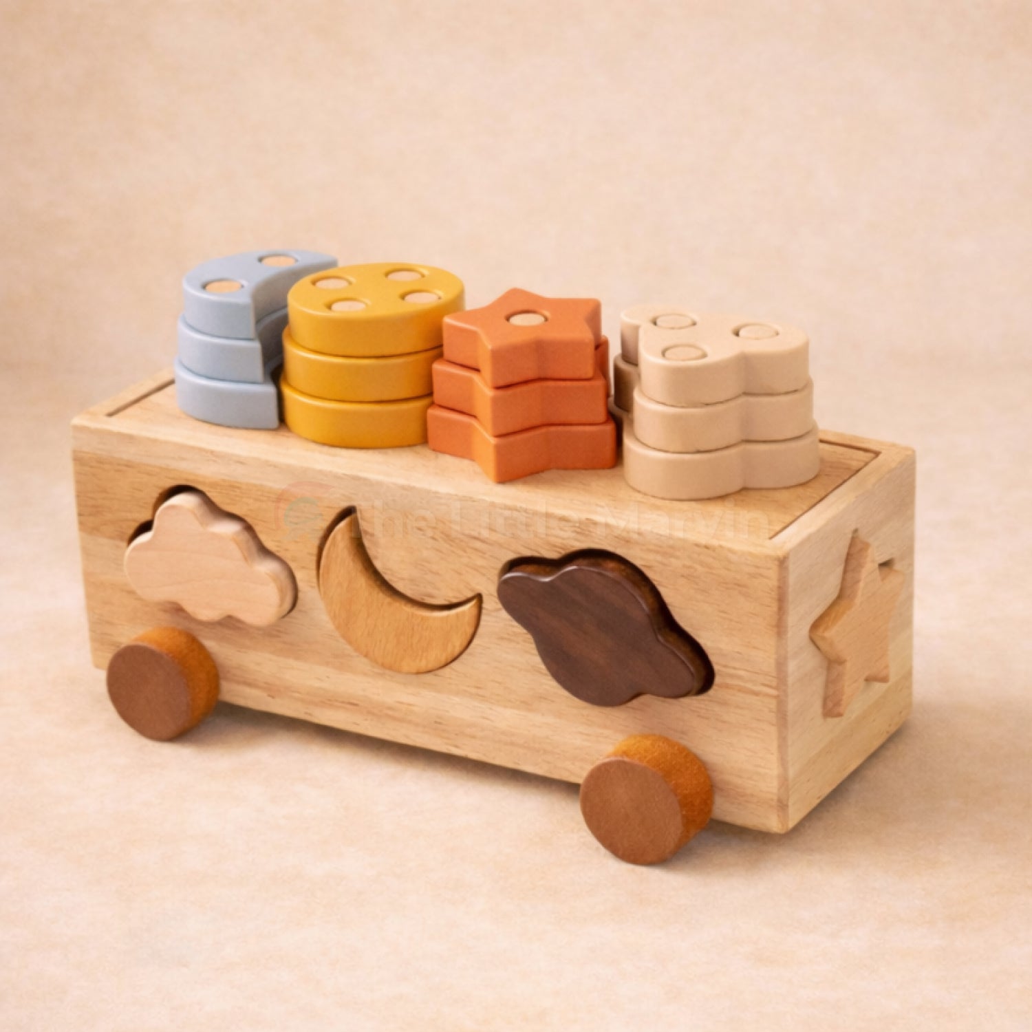 Marvin’s Montessori Shape Sorting Toy for Toddlers – Learning Shapes ...