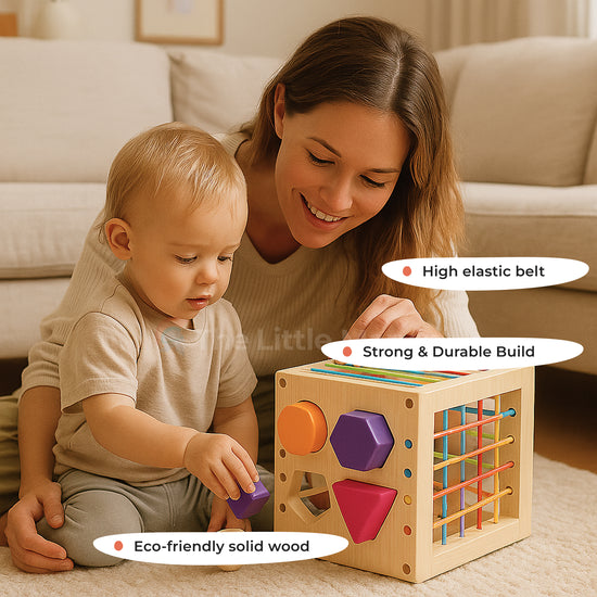 Marvin’s Wooden Plug-Le Toy | Montessori 6-in-1 Toy for Ages 0–3 – The ...